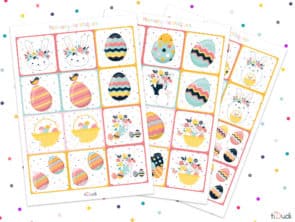 Jeu de Memory de Pâques à imprimer