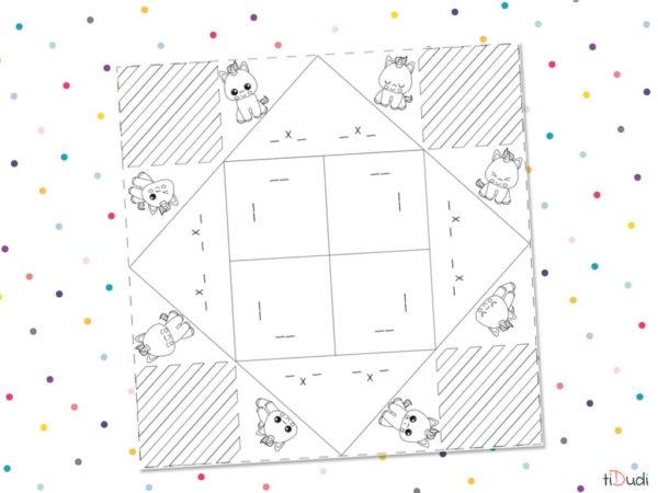Cocotte en papier pour apprendre les tables de multiplication